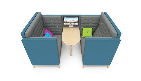 Bob 4-Person Open Meeting Pod Acoustic Sofa Den - Radius Office Ltd. (IE)